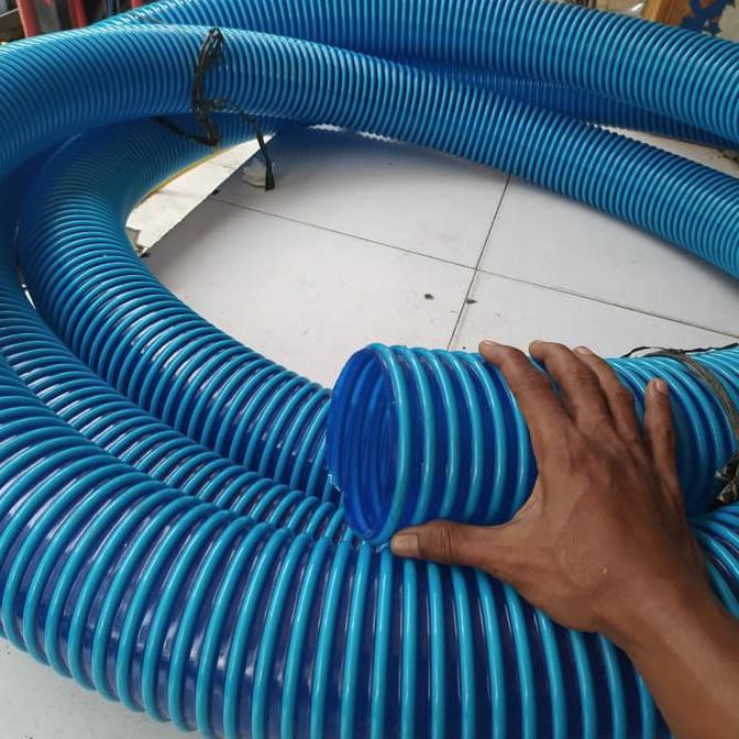 Jual Selang Hisap Spiral Biru size 2-1/2inch Pompa Irigasi PVC Suction ...