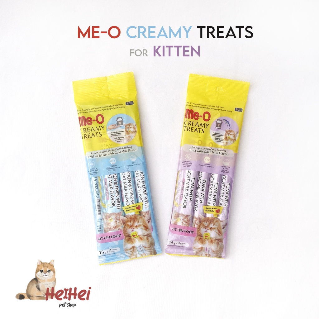 Jual Me-O Kitten Creamy Treats 4 Pcs - Meo Creamy Snack Anak Kucing ...