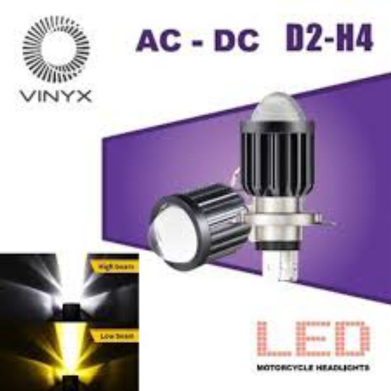 Jual Lampu LED Utama Motor Mobil VINYX D2 H4 Laser 2 Warna Putih Kuning AC DC Yamaha | Shopee ...