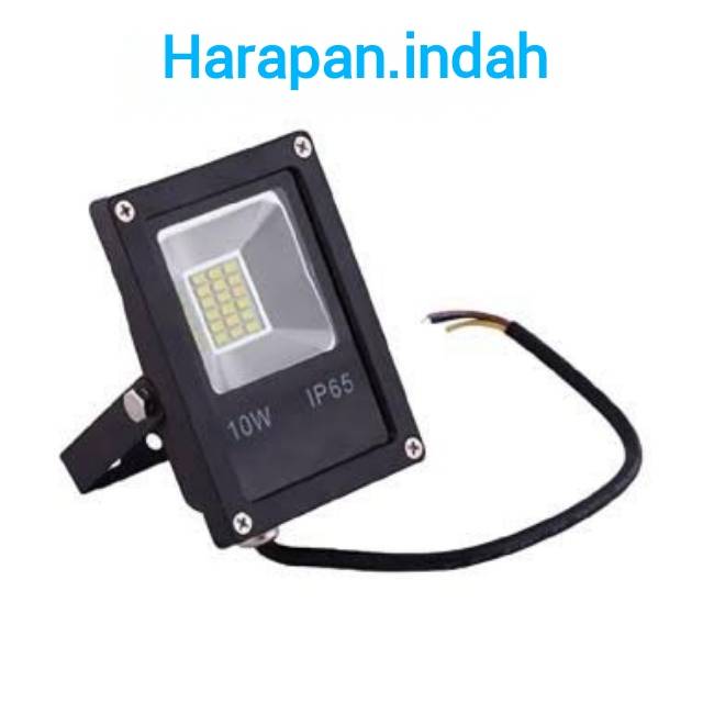Jual lampu sorot tipis led 10w outdoor tembak/ flood light/ kap sorot led | Shopee Indonesia