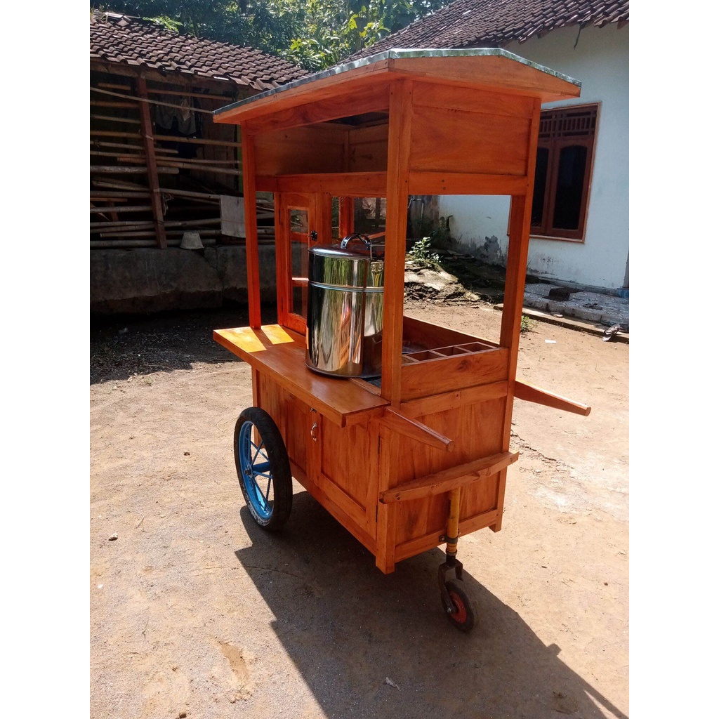 Jual GEROBAK BAKSO RODA TIGA DAN SATU DANDANG FREE ONGKIR | Shopee ...