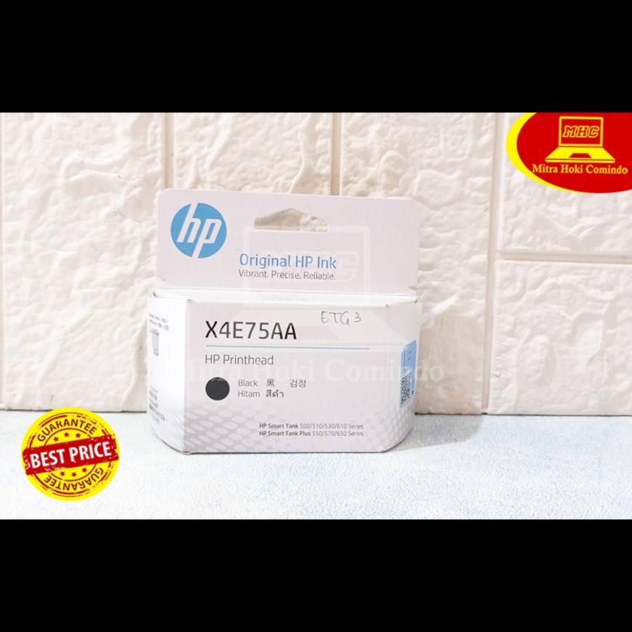 Jual Printhead HP Smart Tank Print head hp 500 515 615 Black X4E75AA ...
