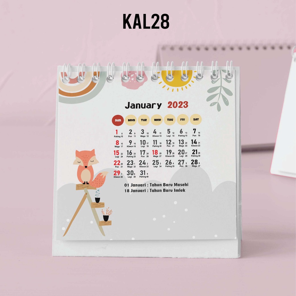 Jual Artomaringi Kalender Mini 2024 / Kalender Meja 2024 Custom KAL28 ...