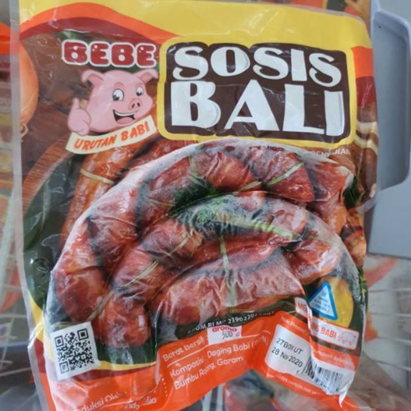 Jual Sosis Bali Urutan Babi Asap Aroma 500 Gram Vacum | Shopee Indonesia