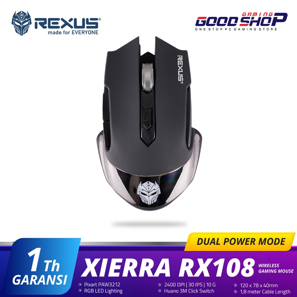 Jual Rexus XIERRA RX108 - Gaming Mouse | Shopee Indonesia