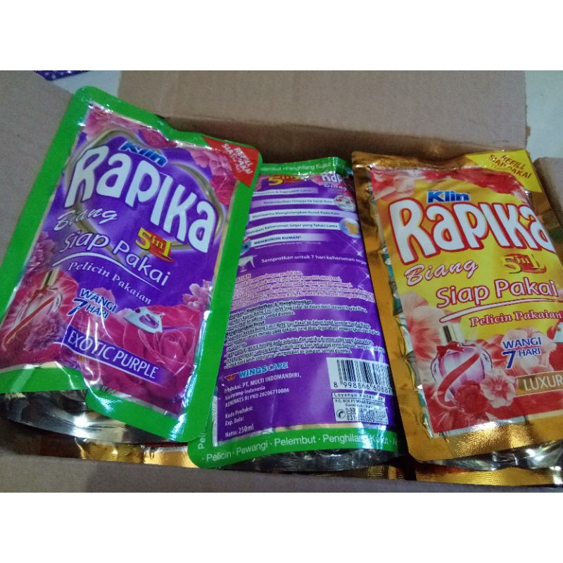 Jual rapika biang 5 in 1 pelicin pakaian 250ml kuning pojok | Shopee ...