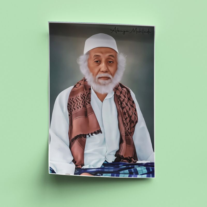 Jual Poster Abuya Muhtadi U47 / Poster Ulama A3+ / Free Custom | Shopee ...