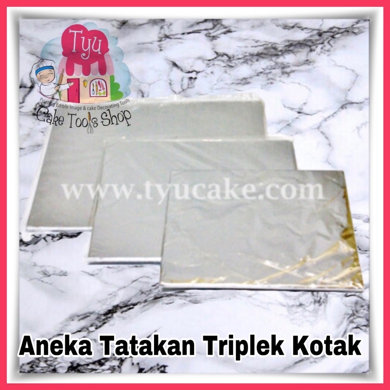 Jual Aneka Tatakan/Alas Kue TRIPLEK bentuk KOTAK | Shopee Indonesia