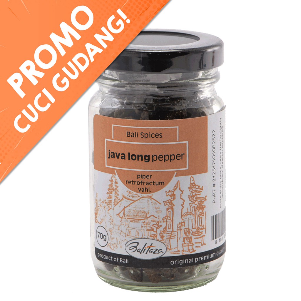 Jual Java Long Pepper Spices Cabe Jawa Kering Alami 70 gr Glass Jar ...