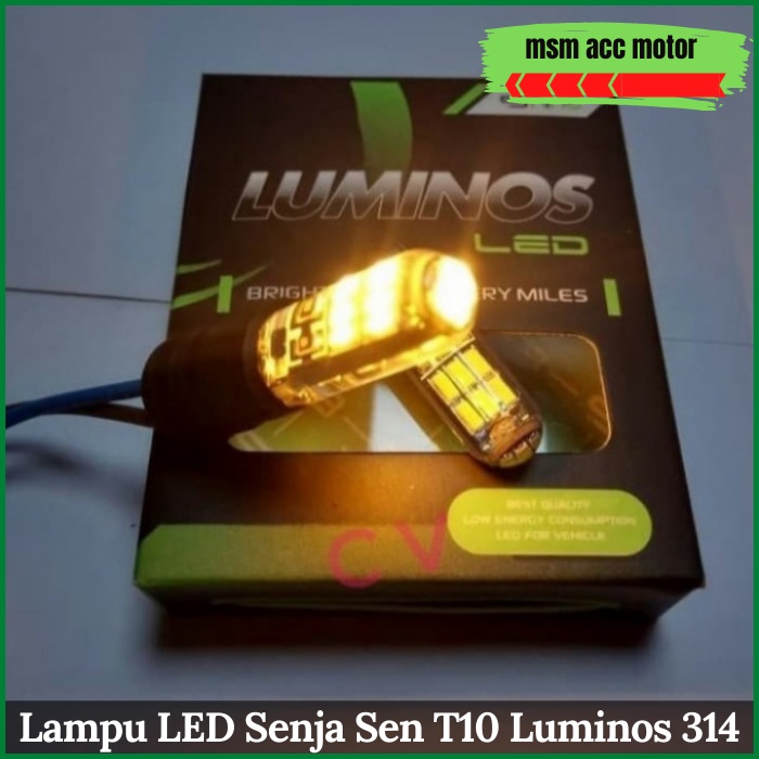 Jual Lampu LED Senja Sen T10 Luminos 3014 Untuk Semua Motor | Shopee ...