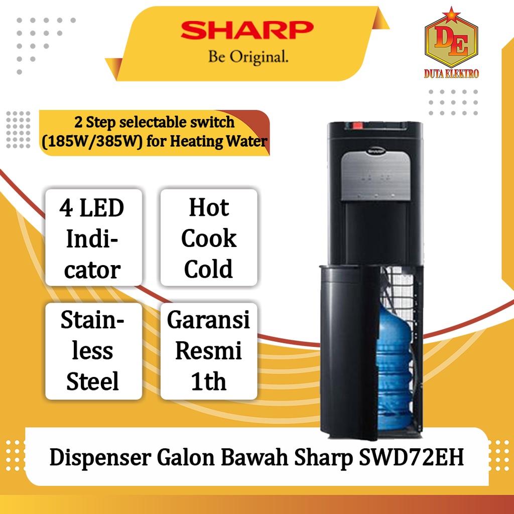 Jual Dispenser Galon Bawah Sharp SWD 72 EH | Shopee Indonesia