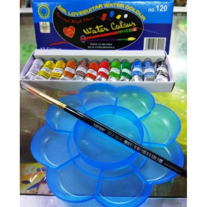 Jual KOMPLIT CAT AIR ANAK 12 WARNA DENGAN TEMPAT CAT DAN KUAS | Shopee ...