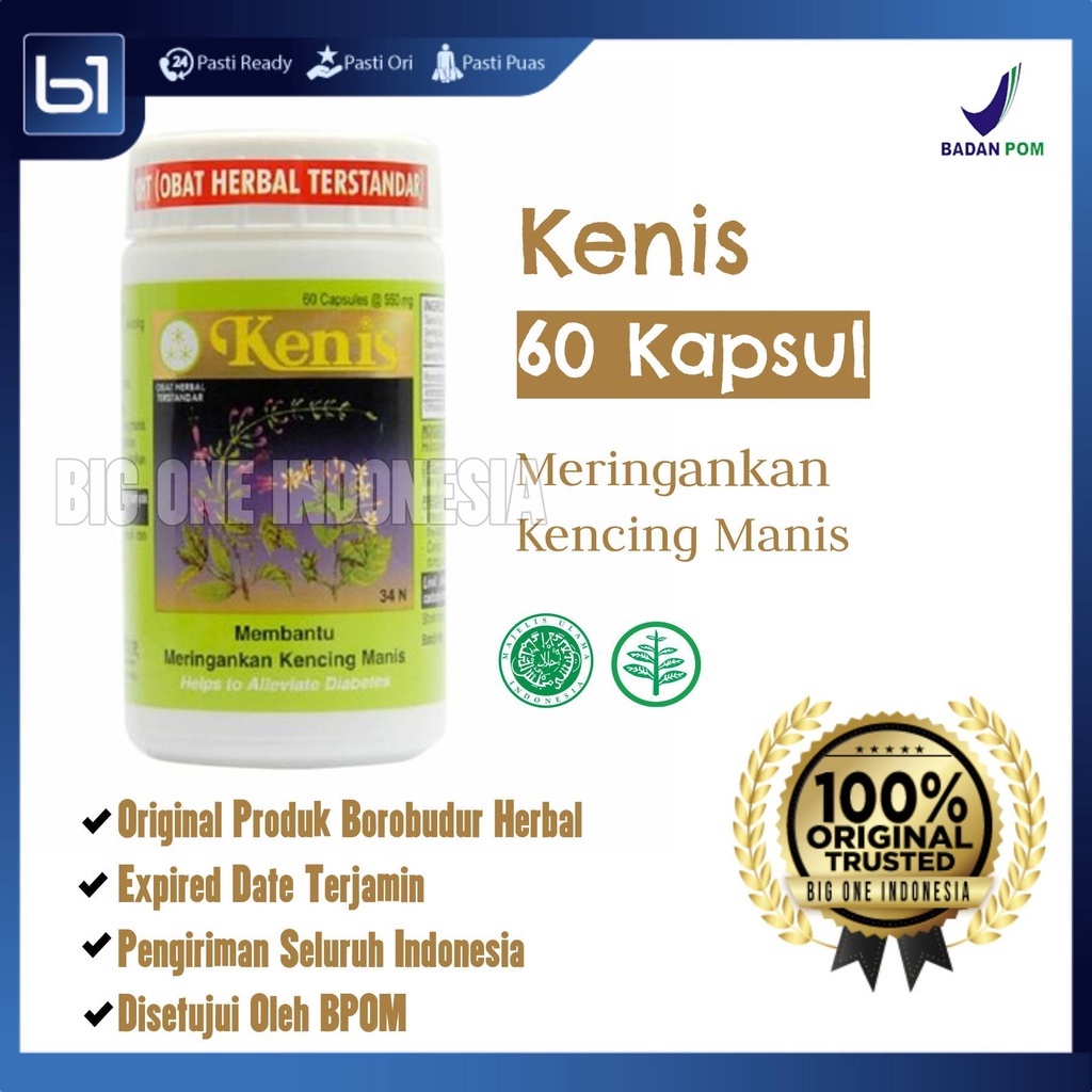 Jual Borobudur KENIS 60 Kapsul, Ekstrak Kumis Kucing, Diabetes Kencing ...