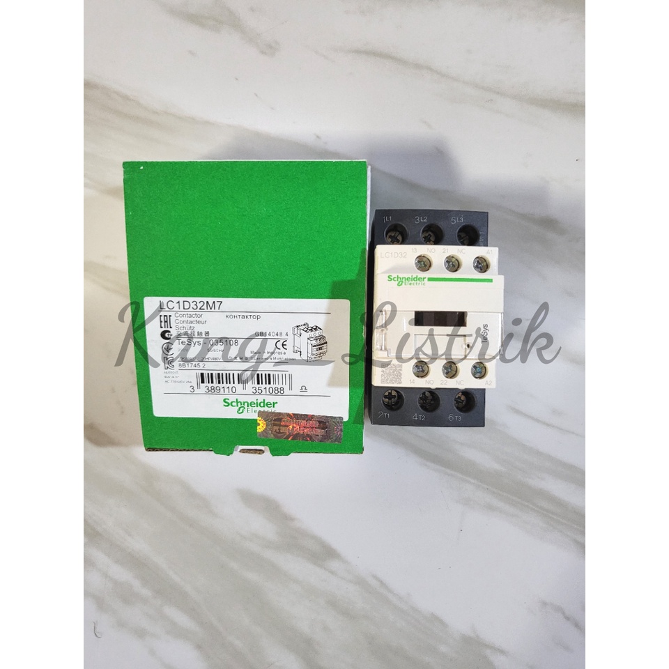 Jual Kontaktor Schneider LC1D32 / Magnetic Contactor Schneider LC1D32M7 ...