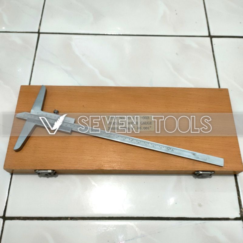 Jual Alat ukur kedalaman Depth Gauge vernier 8 inch sigmat manual ...