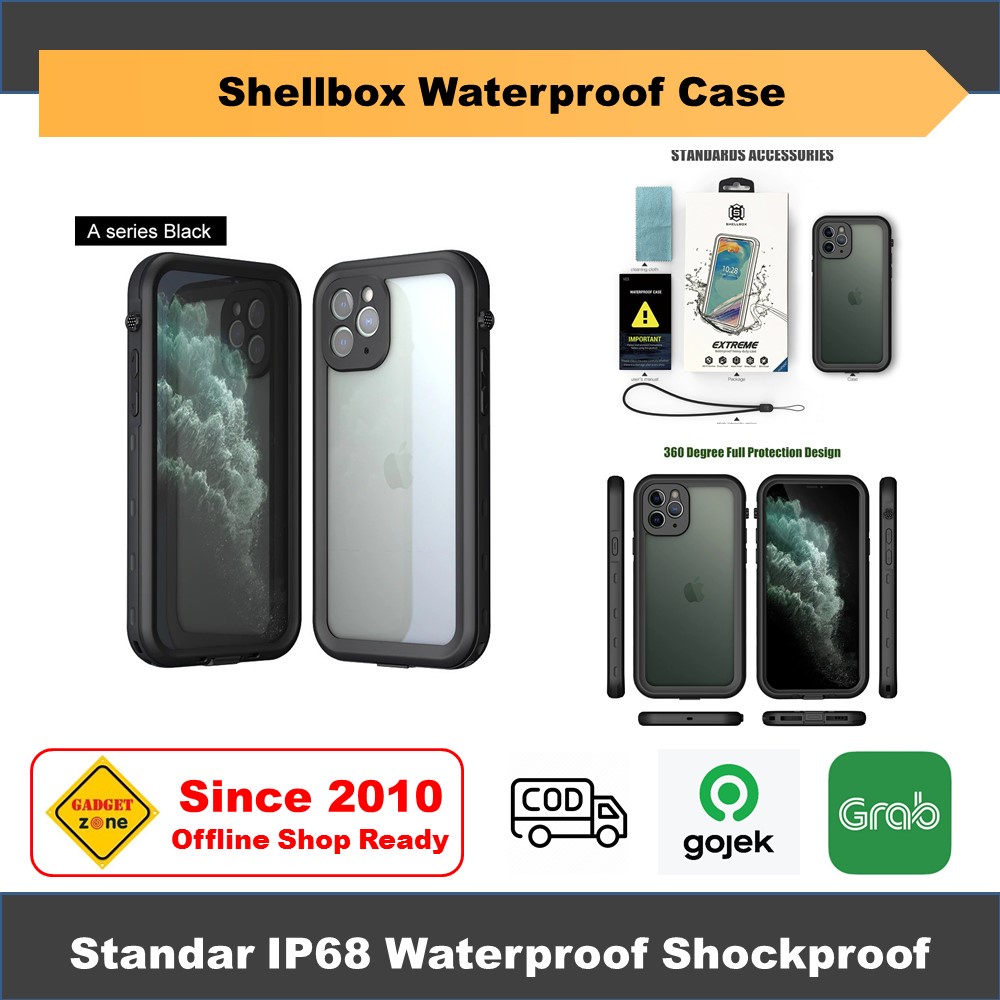 Jual iPhone 11 / 11 Pro / 11 Promax Casing Shellbox Waterproof Case Ori ...