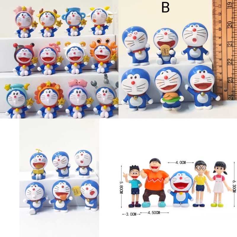 Jual Topper Cake Figure Doraemon Set isi 6 | Shopee Indonesia