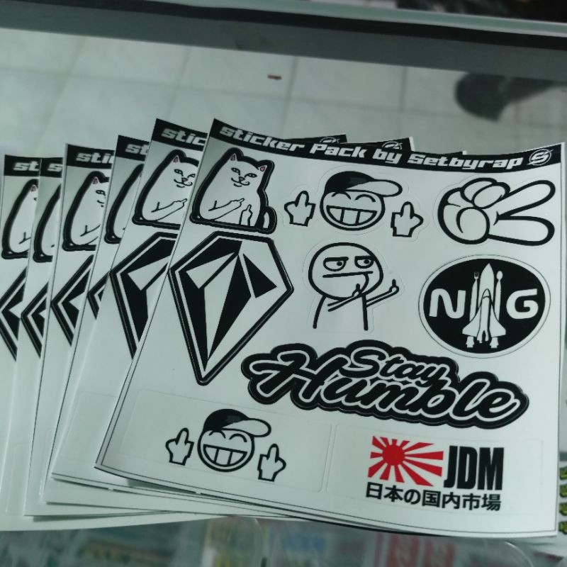 Jual stiker pack 2 by setbyrap | Shopee Indonesia