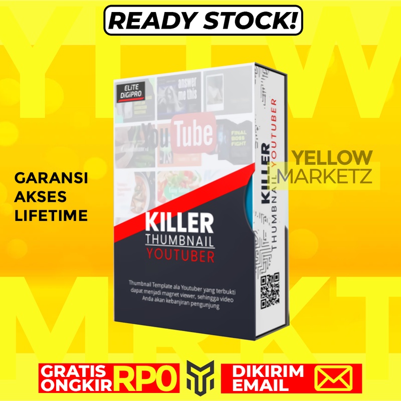 Jual KILLER THUMBNAIL ELITE TEMPLATE YOUTUBE Template Desain PSD ...