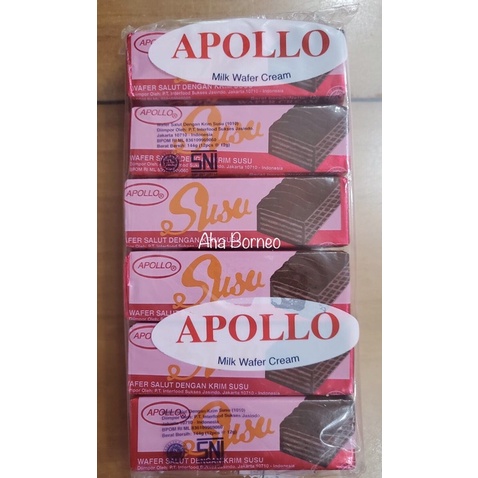 Jual Wafer Krim Susu Apollo 12pcs Malaysia / Milk Wafer / Roti Wafer ...