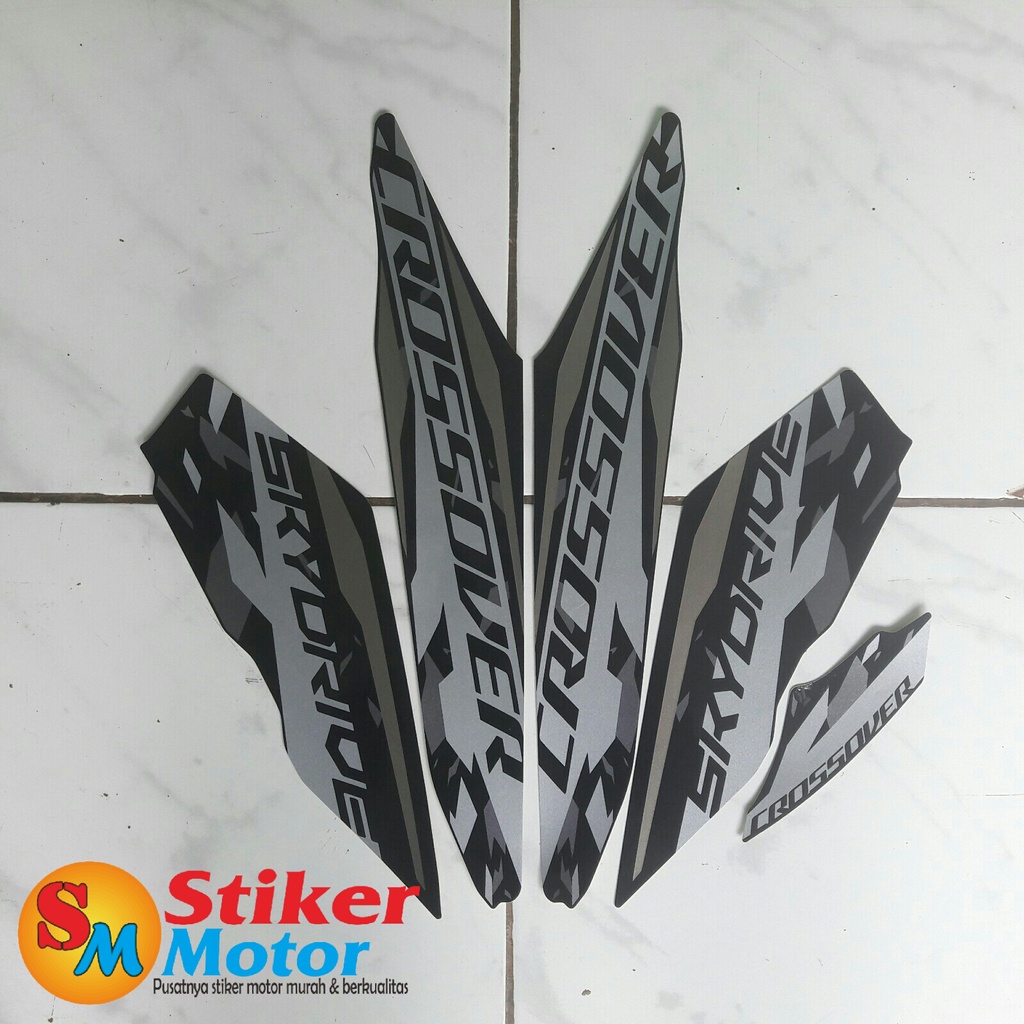 Jual STICKER SUZUKI SKYDRIVE CROSSOVER 115 2021 FULL HITAM | Shopee ...