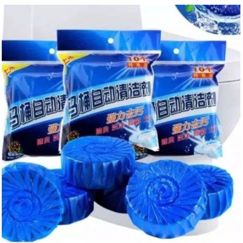 Jual WBS Tablet Biru Pembersih Toilet Penyegar Kloset 50g Blue Cleaner ...