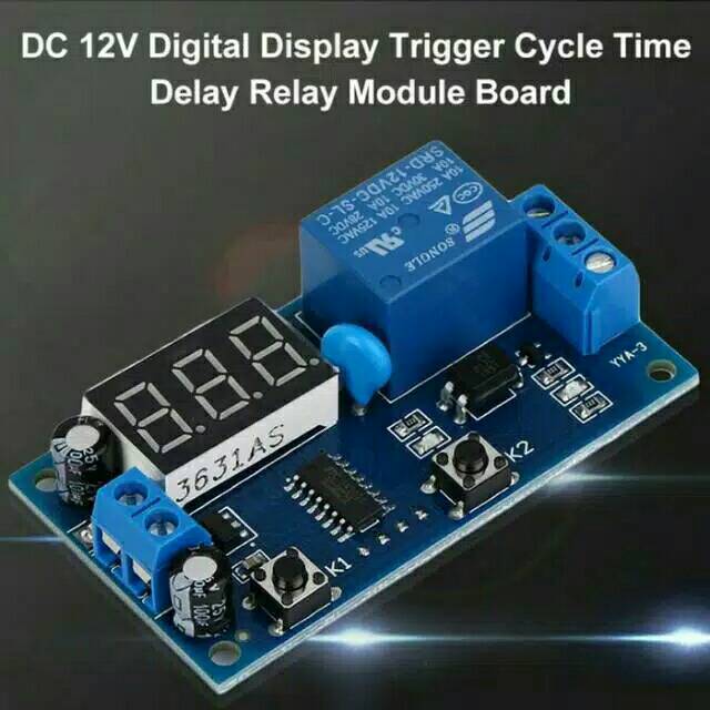 Jual Digital timer module 2B3D timer delay switc 12V | Shopee Indonesia