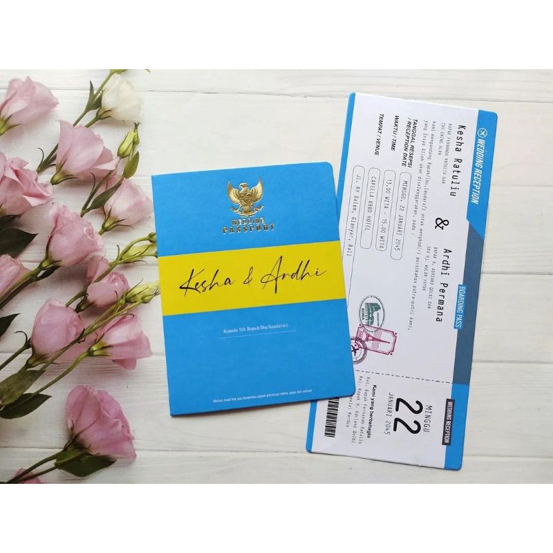 Jual Undangan pernikahan Passport,Undangan Wedding Pass,Undangan Murah ...