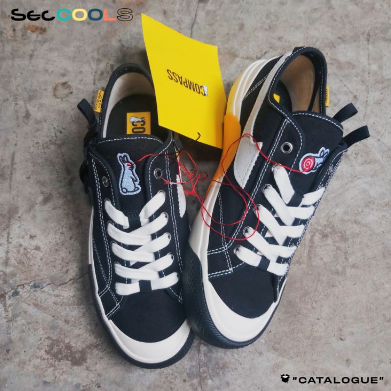 Jual Sepatu Compass Proto1 x FR2 Edisi Indonesia V1 - Low Black/White ...