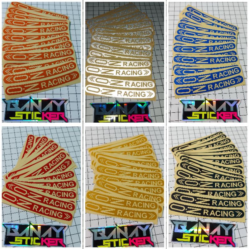 Jual STICKER VELG OZ RACING CUTTING | Shopee Indonesia