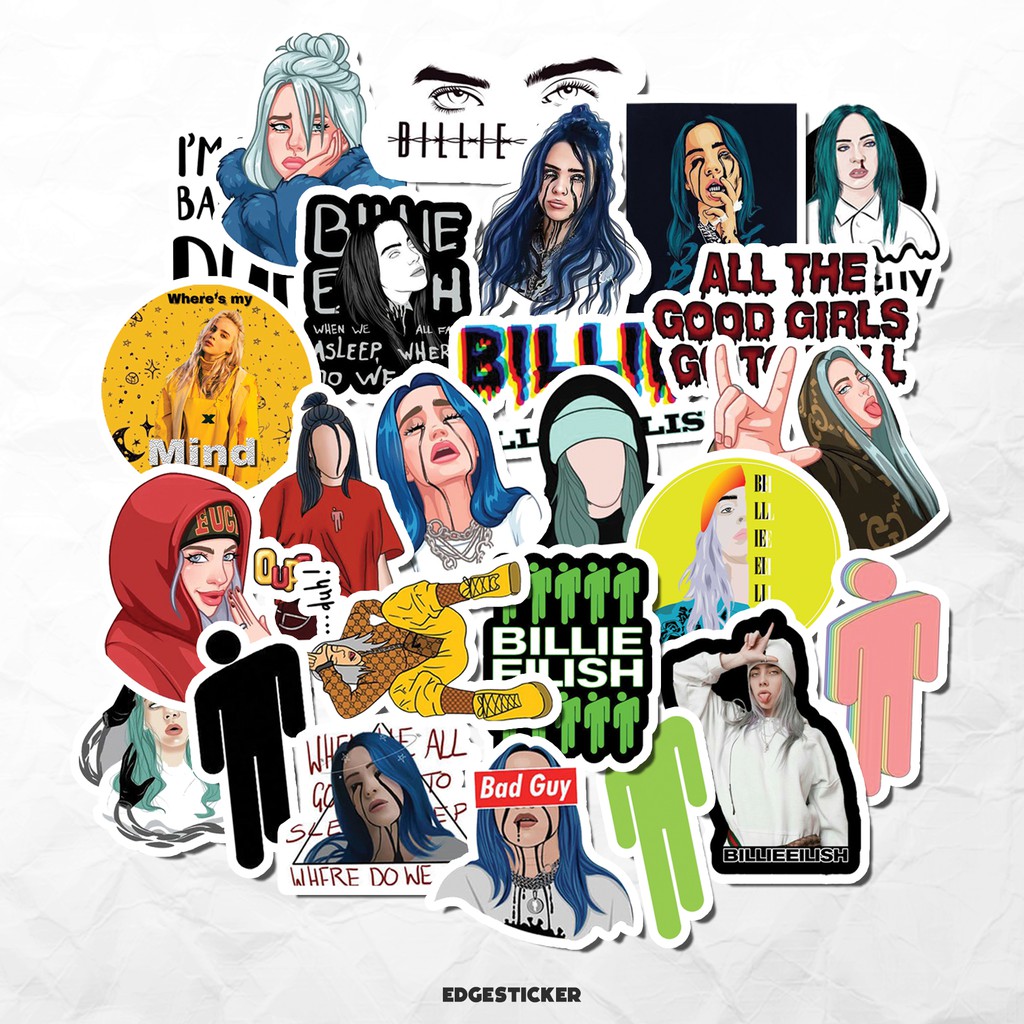 Jual 25pcs Billie Eilish Aesthetic Sticker Tumblr | Shopee Indonesia