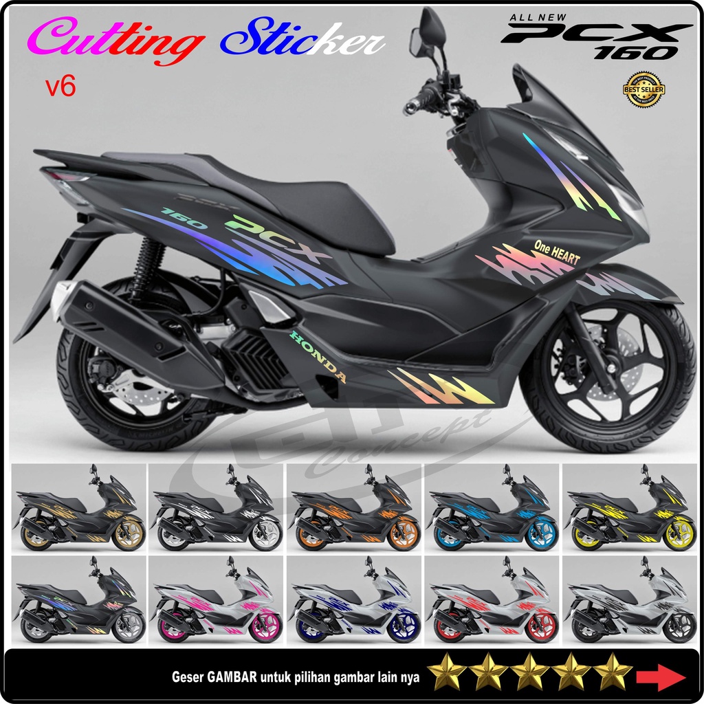 Jual Cutting Stiker HONDA PCX 160 ALL NEW 2021 Sticker Variasi 6 ...