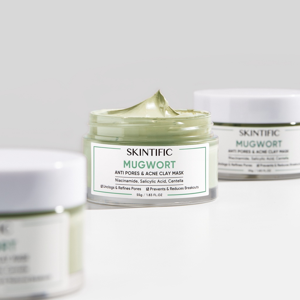 Jual SKINTIFIC - Mugwort Mask Anti Pores & Acne Clay Mask Pore ...