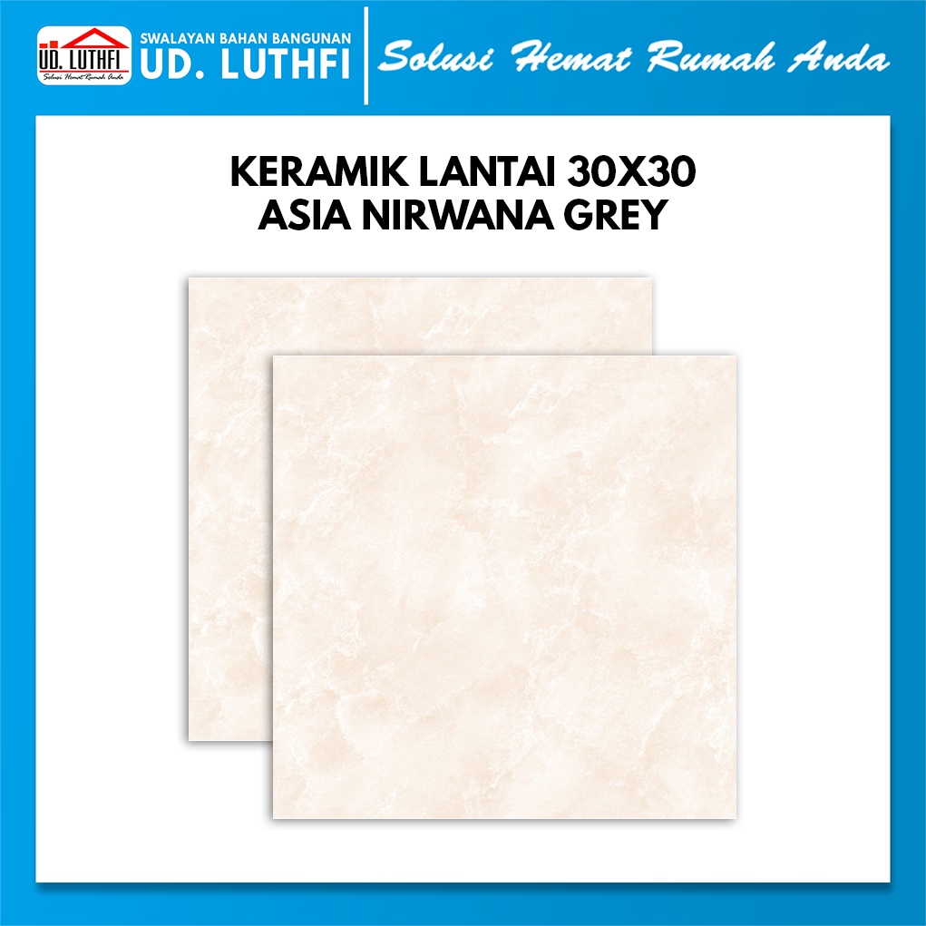 Jual Keramik Lantai 30x30 Asia Nirwana Grey | Shopee Indonesia