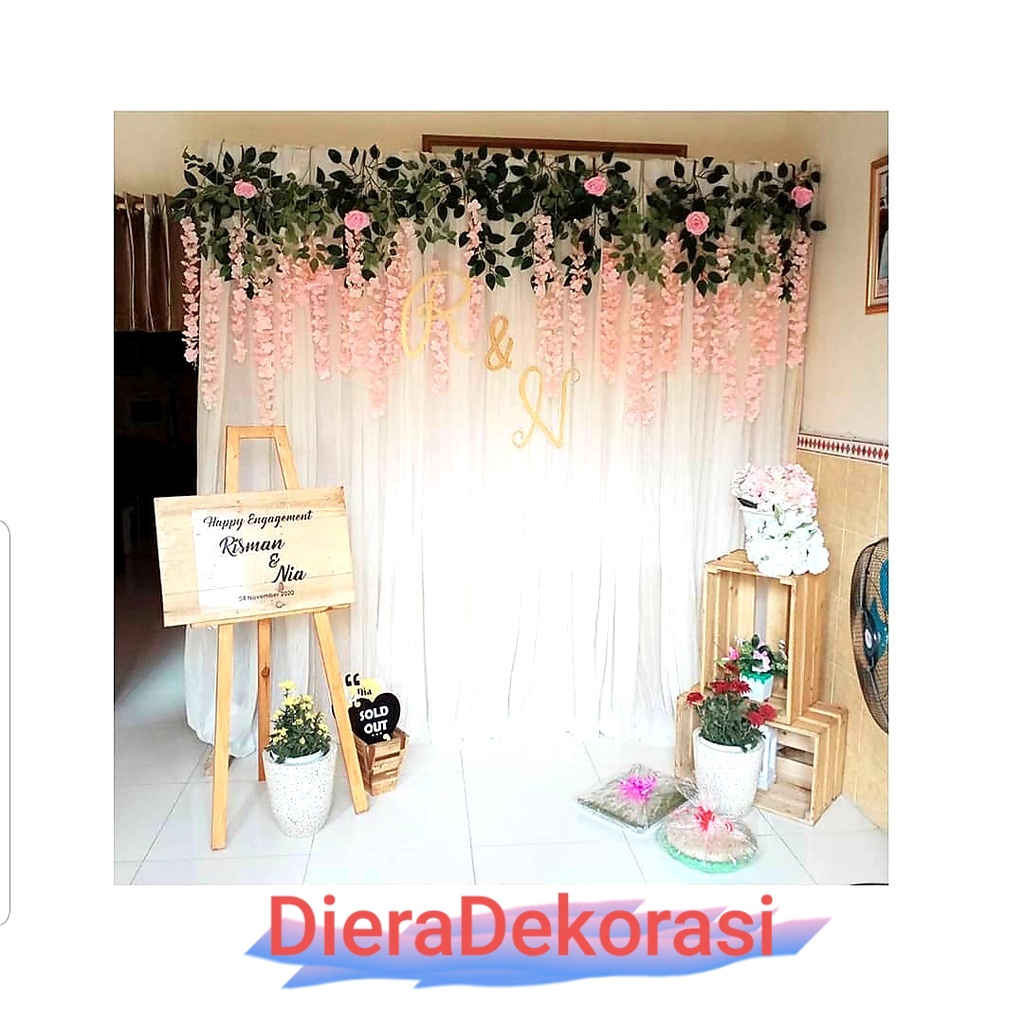 Jual Dekorasi Backdrop Lamaran Nikahan Aqiqah Background Bekdrop Paket ...