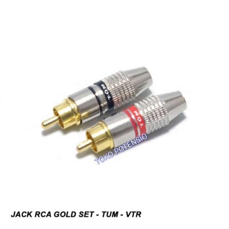 Jual JACK RCA GOLD SET TUM-VTR | Shopee Indonesia