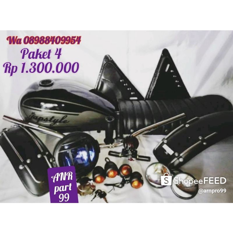 Jual paket hemat komplit body japstyle custom rangka besi bulat pnp tiger mp scorpio byson ...