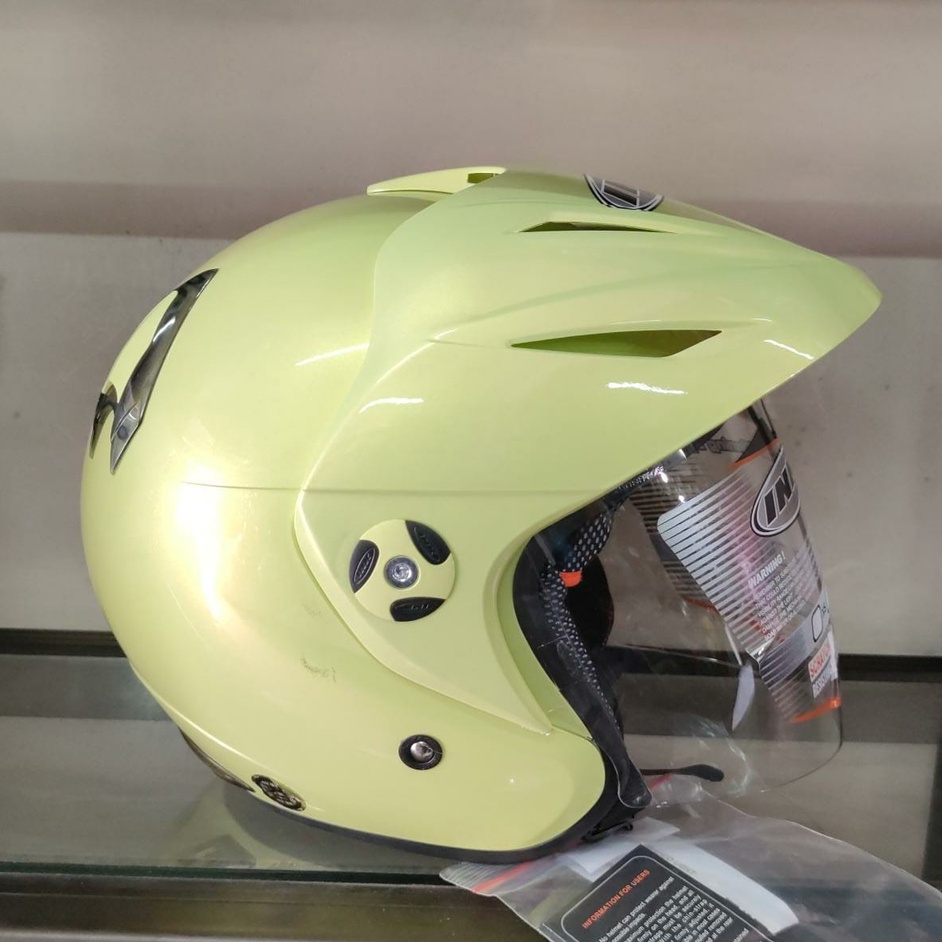 Jual HELM INK CX25 SOLID LIGHT YELLOW ORIGINAL HELM | Shopee Indonesia