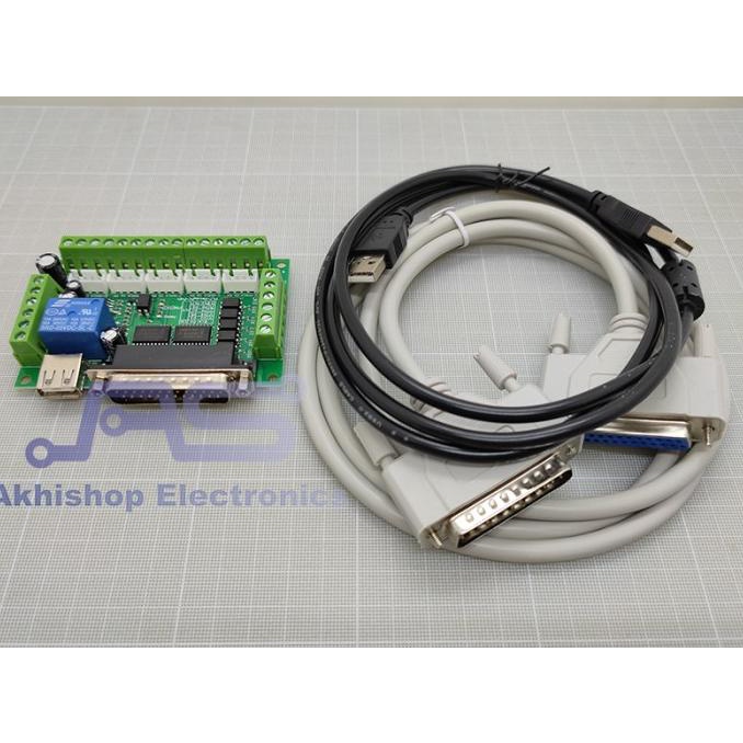 Jual MACH3 5 Axis CNC Interface Board Termasuk Kabel USB dan DB25 ...