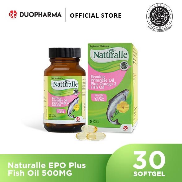Jual Naturalle EPO Plus Fish Oil 500MG ( 30Softgel x 1 botol) | Shopee ...