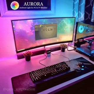 Jual Smart Ambient Light Monitor RGB Auto Sync for PC Monitor LED TV ...