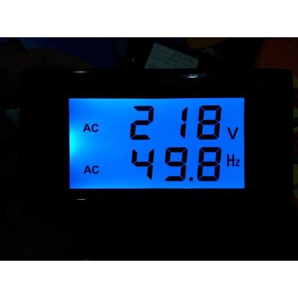 Jual Voltmeter Ac Panel Voltmeter + Hertz Meter Alat Ukur Voltage Volt ...