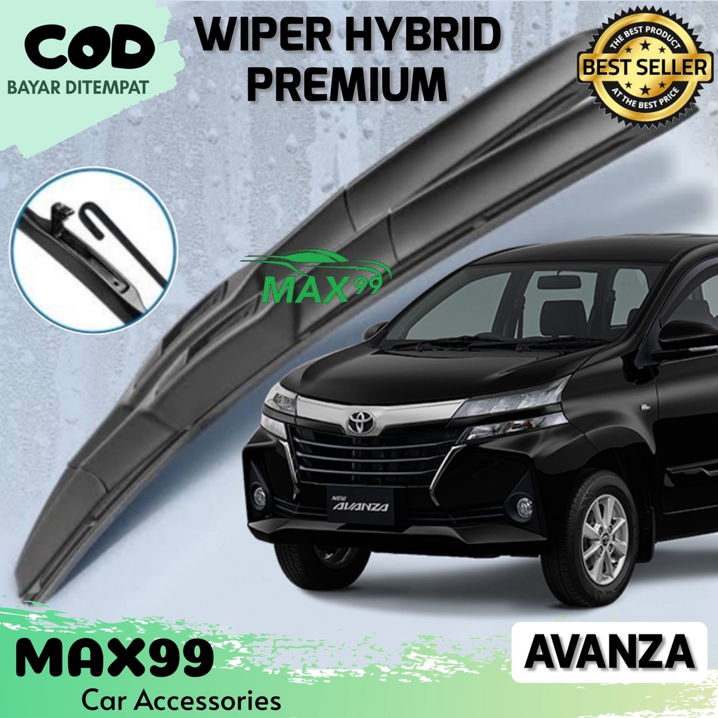 Jual WIPER MOBIL AVANZA XENIA MODEL WIPER HYBRID PREMIUM AVANZA WIFER TOYOTA AVANZA 1 PASANG ISI ...