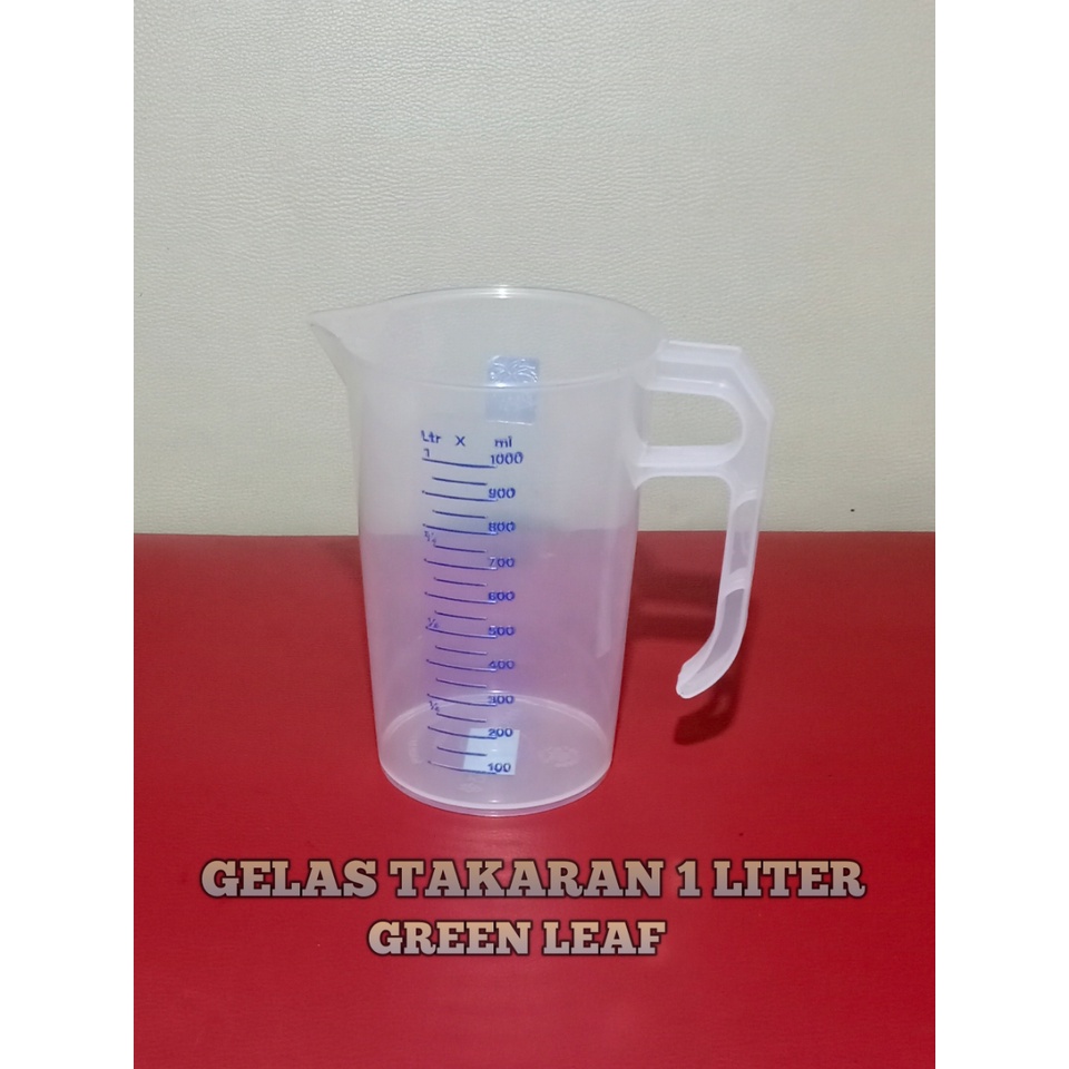 Jual Gelas Ukur 1 Liter green Leaf / Gelas Takaran Green Leaf 1000 ml | Shopee Indonesia