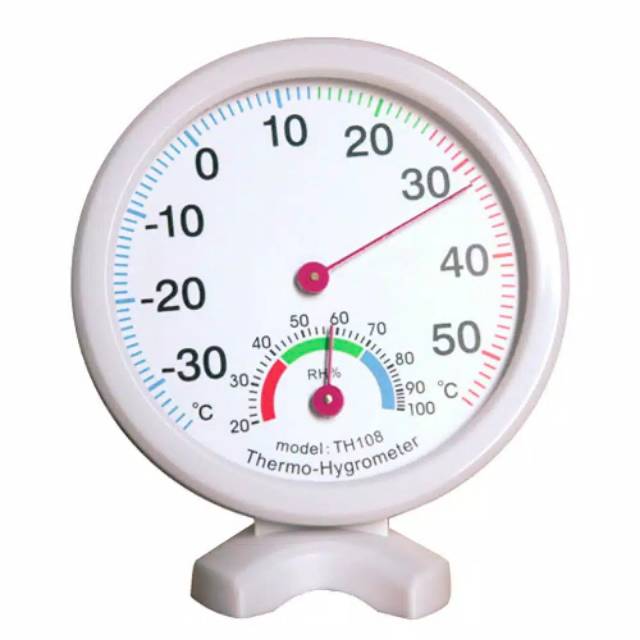 Jual Hygrometer / termometer ruangan analog jarum | Shopee Indonesia