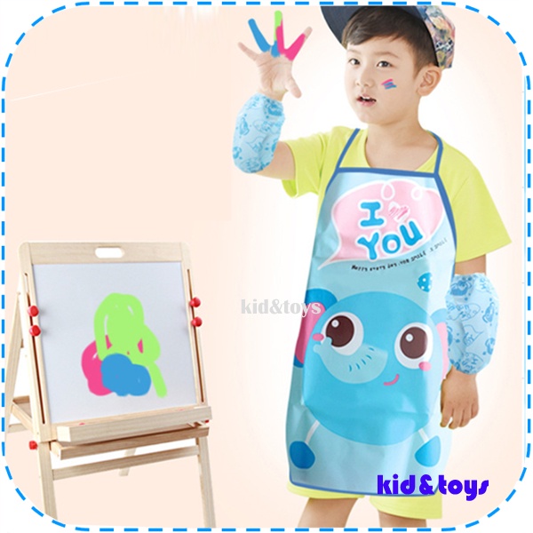 Jual Celemek Anak 2in1 Apron anak dan sarung tangan Apron Melukis ...