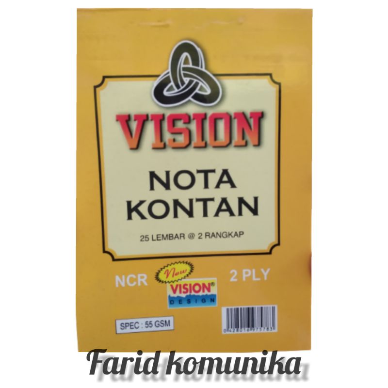 Jual [HUSNA COLLECTION] NOTA KONTAN 2 PLY / NOTA KONTAN 2 LEMBAR MURAH ...