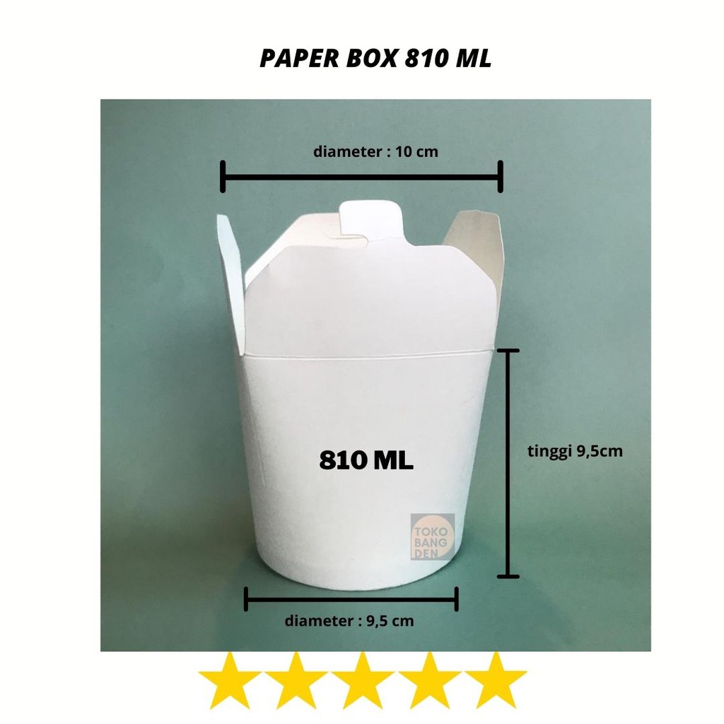 Jual FOOD PAIL PAPER LUNCH / RICE BOX / LUNCH BOX 810 ML ( BISA CUSTOM ...