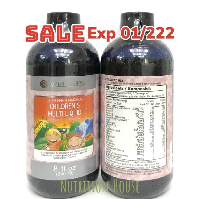 Jual Wellness Childrens Multivitamin Multi Vitamin Liquid Sirup Anak ...