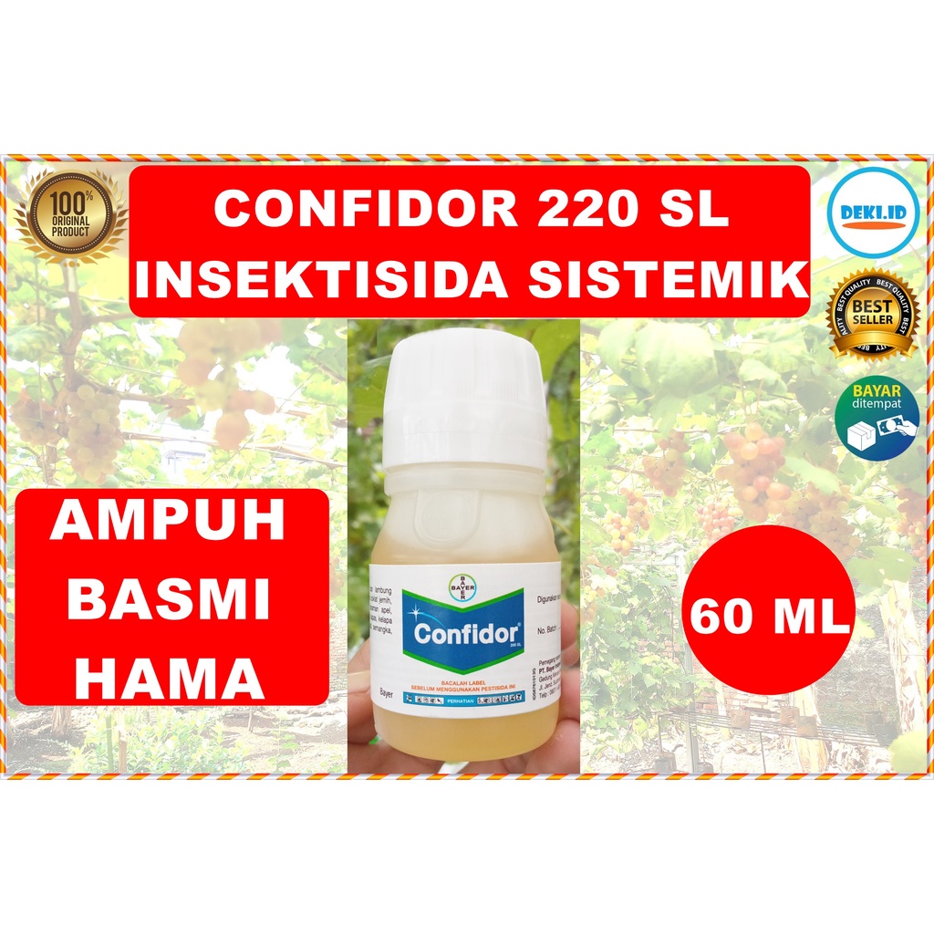 Jual PRODUK- CONFIDOR 200 SL 60 ML INSEKTISIDA SISTEMIK PESTISIDA ...